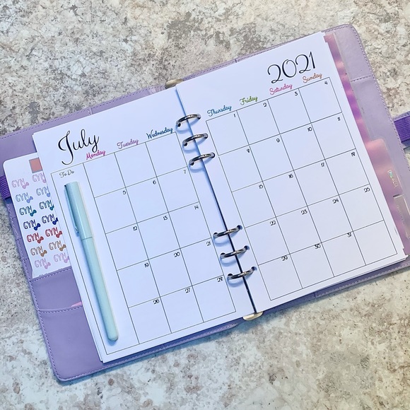 Office | A5 Planner Inserts And Binder Dated And Undated | Poshmark